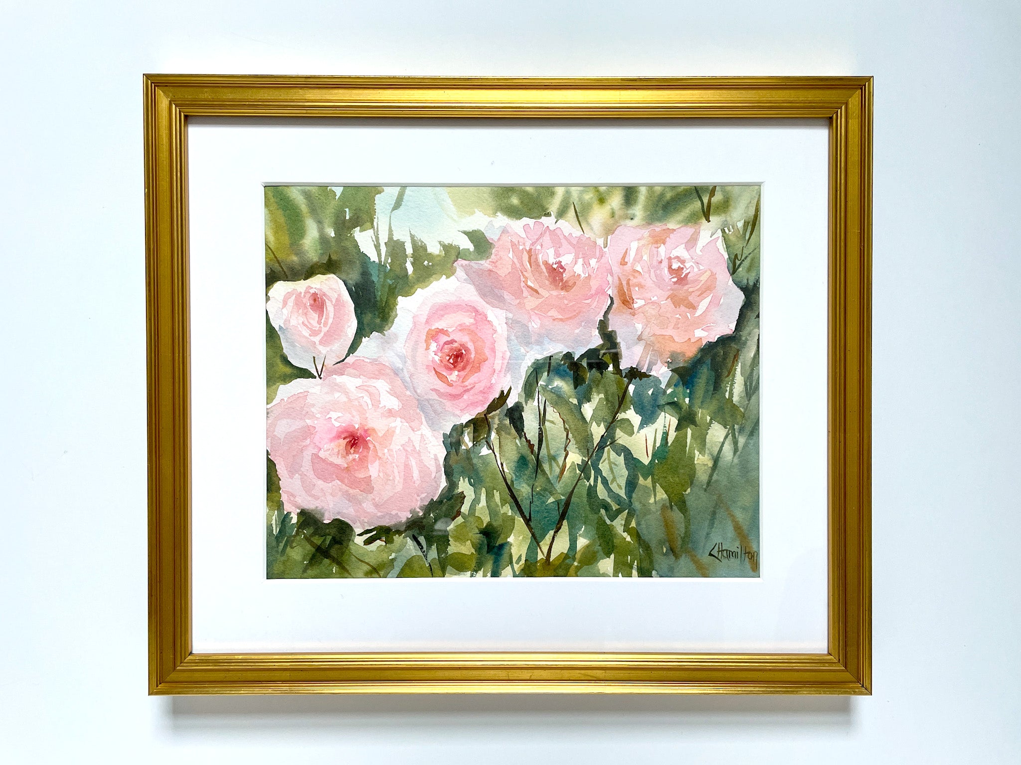 Quiet Bunch Original Watercolor Painting – Lucinda Hamilton Watercolor Art